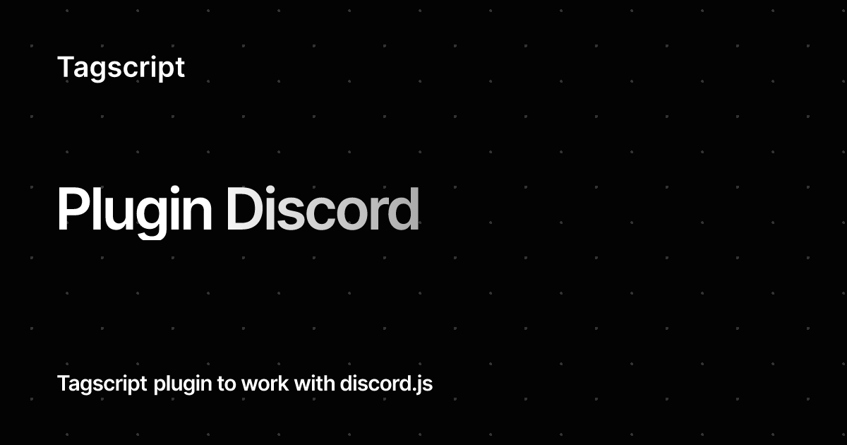 Plugin Discord